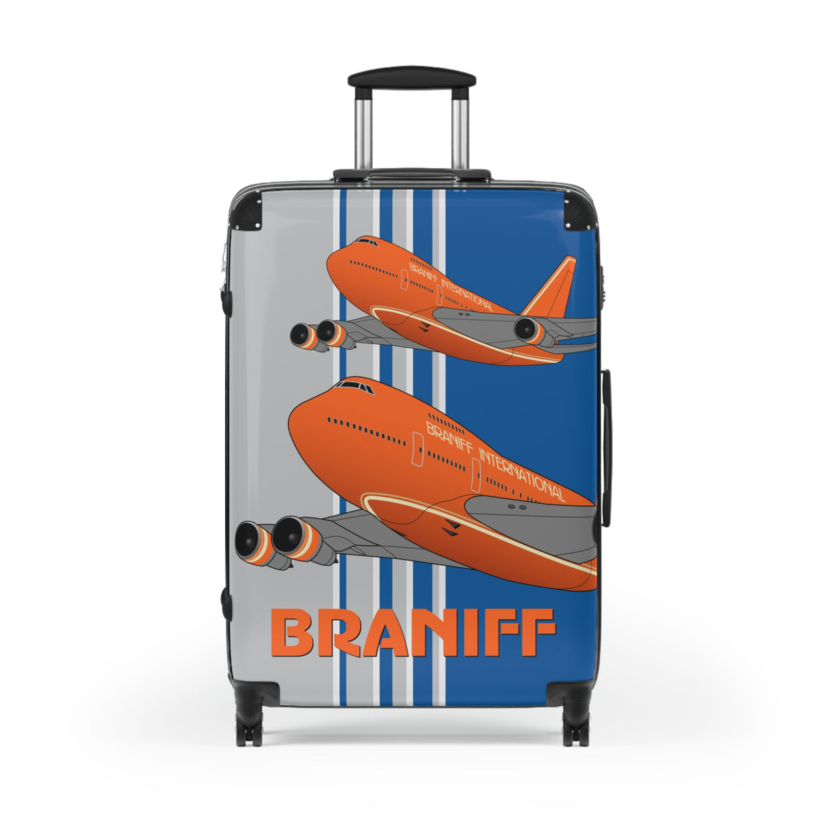Braniff Ultra Space Jet Luggage Suitcase Boeing 747 Ultra Space Jumbo ...