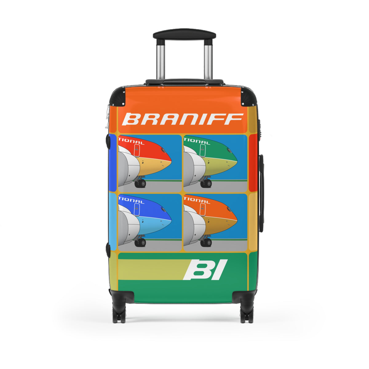 Braniff Ultra Space Jet Luggage Suitcase Boeing 720 Two Tone Super Jet ...