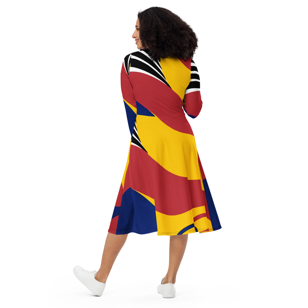 Dress Long Sleeve Women's Braniff Alexander Calder Design 1973 Flying ...