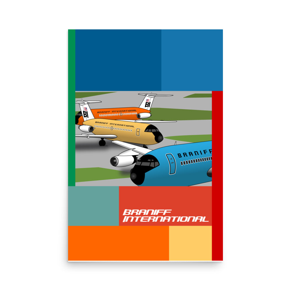 Braniff Boeing 720 & BAC One-11 Jets EOTPP Poster | 1965 Historic ...