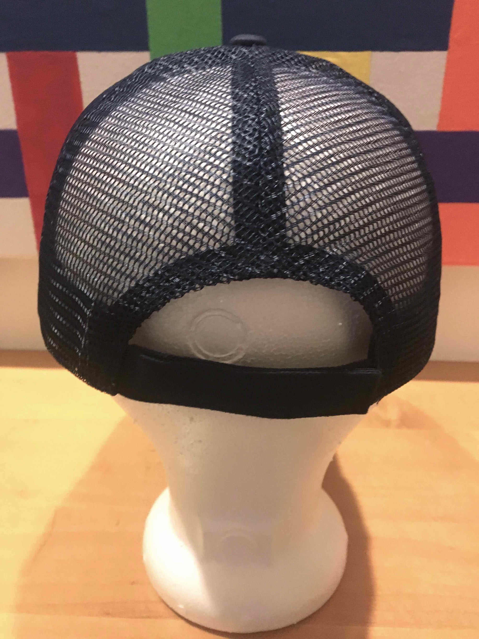 Get Noticed with our Navy Mesh Baseball Cap - Braniff Boutique