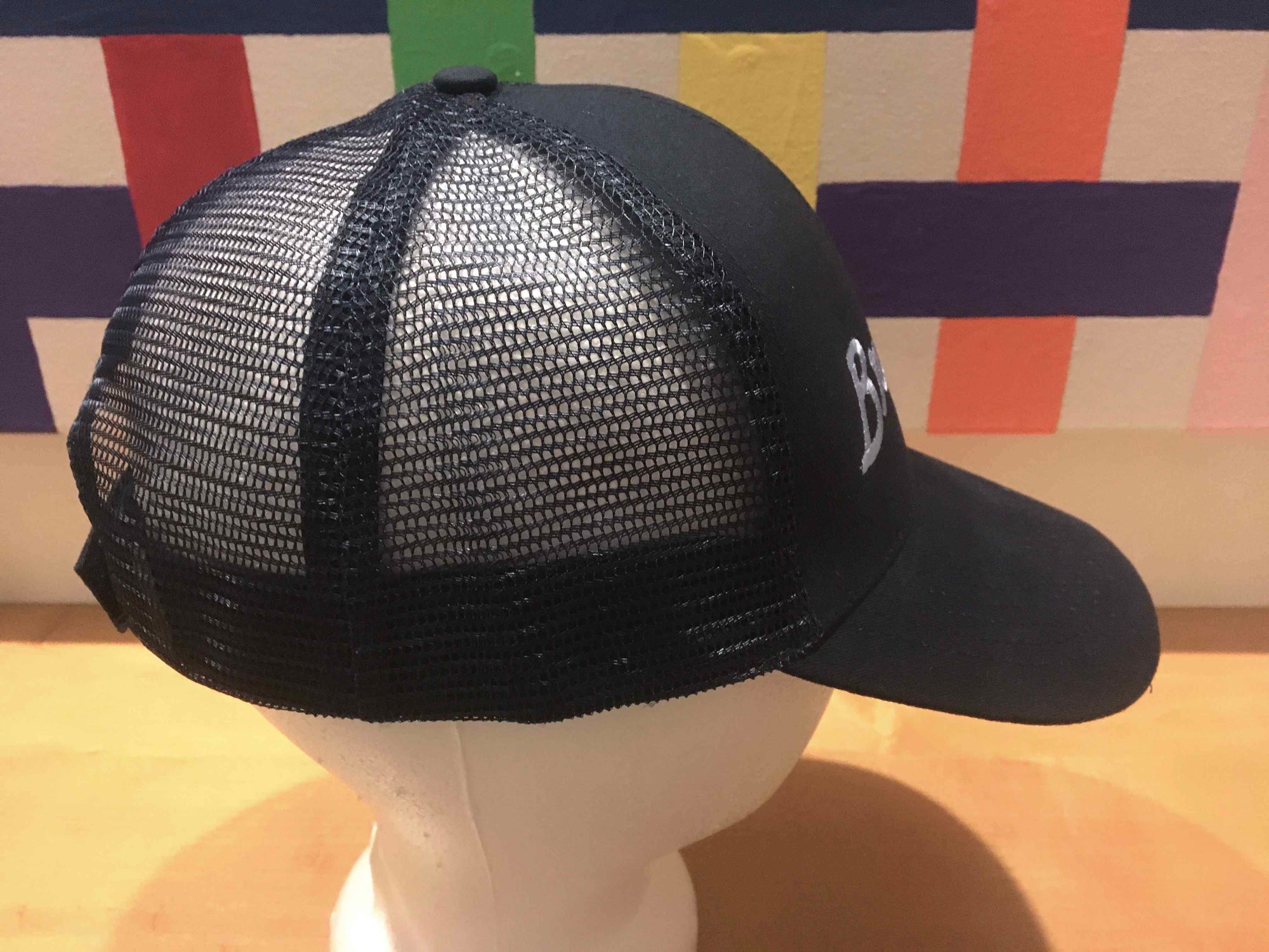 Get Noticed with our Navy Mesh Baseball Cap - Braniff Boutique