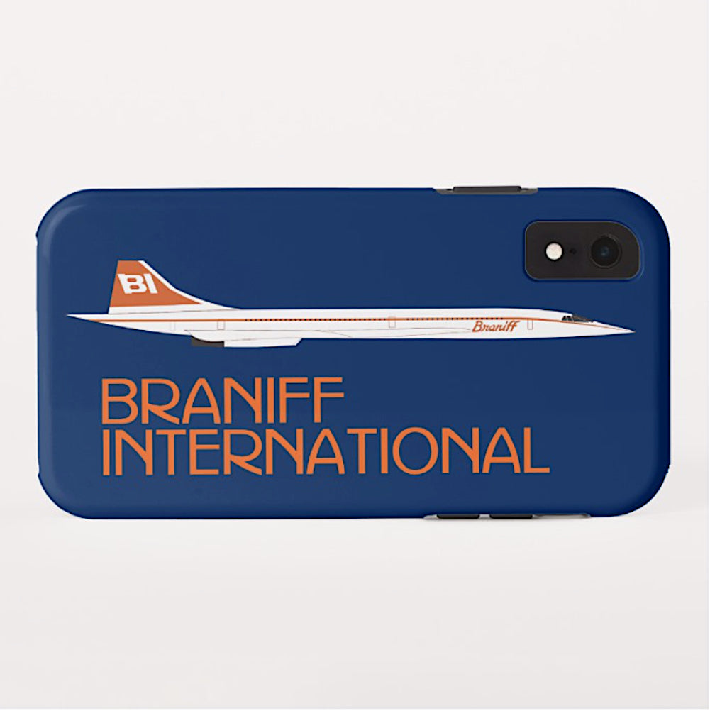 Phone Case iPhone and Galaxy Barely There Braniff Concorde SST Orange ...