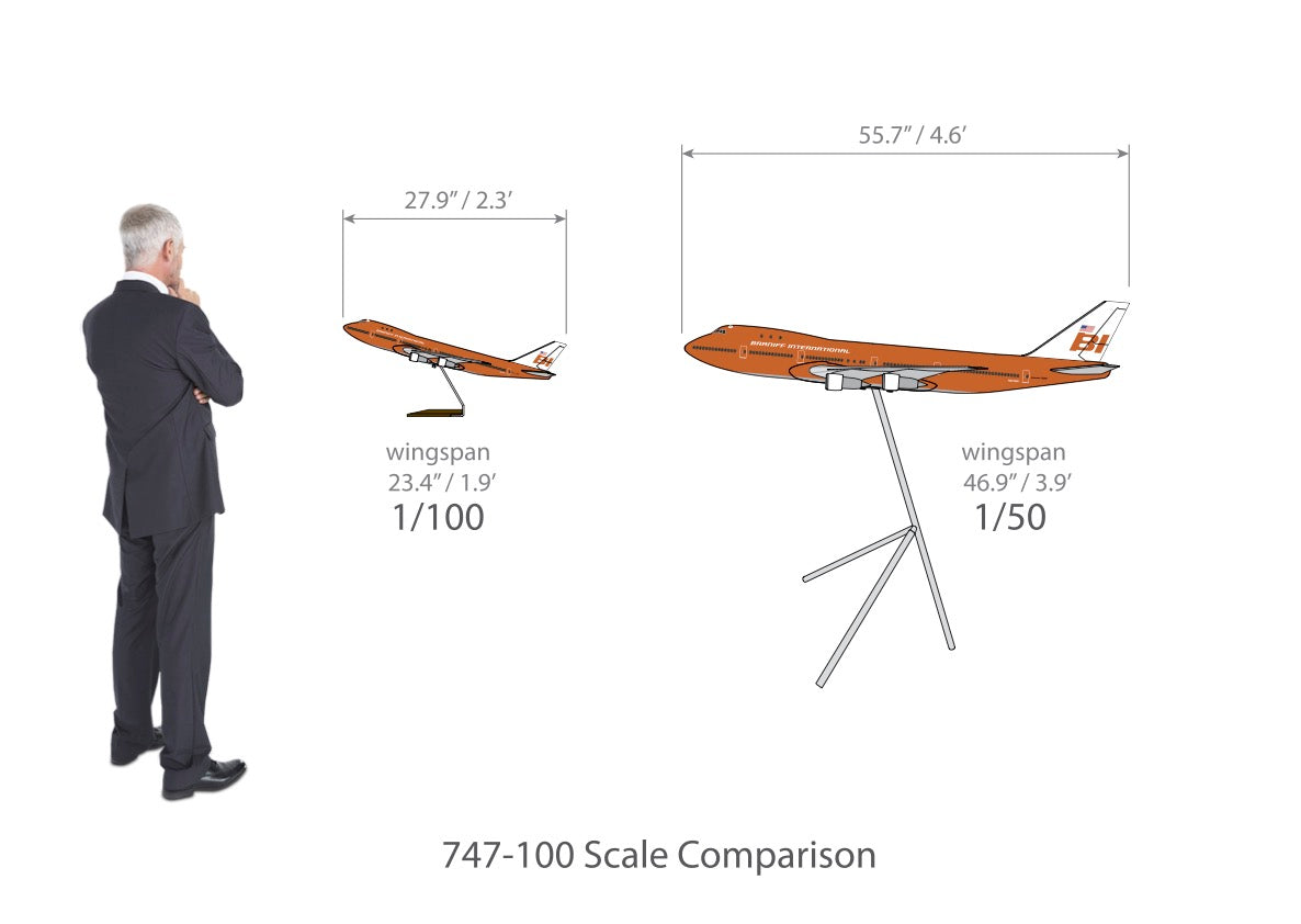 PacMin Boeing Aircraft Model – Braniff Boutique
